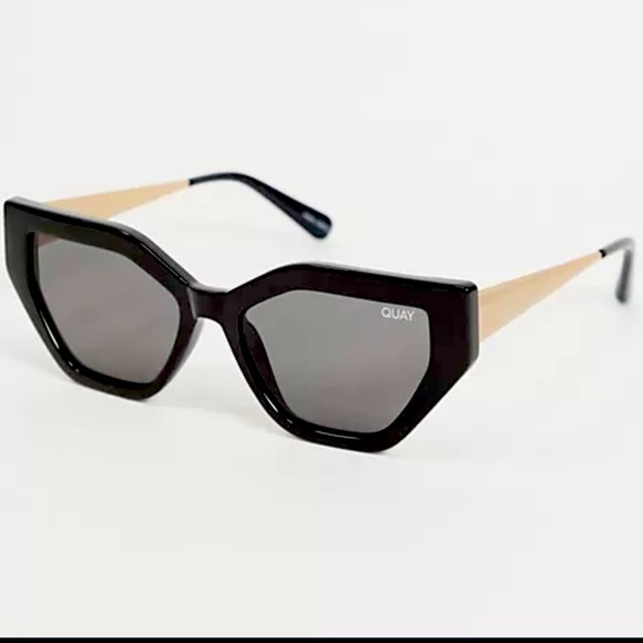 Quay Australia | Accessories | Quay Vinyl Cat Eye Blk Sunglasses With ...
